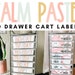 Calm Pastel Classroom Decor | 10-drawer Cart Labels & 12 Drawer Cart ...