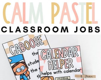 Classroom Jobs | PASTELS | Editable - Etsy Canada