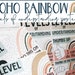 Boho Rainbow Levels of Understanding Posters - Etsy