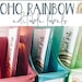 Boho Rainbow Editable Labels - Etsy UK