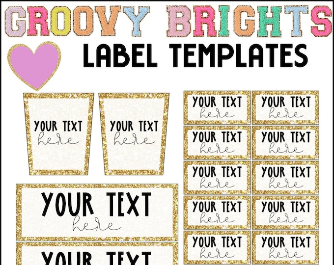 Groovy Classroom Decor Labels - Etsy