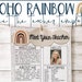 Boho Rainbow Meet the Teacher Templates - Etsy