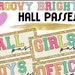 Groovy Classroom Decor | Hall Passes - Etsy