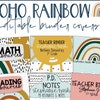 Boho Rainbow Teacher Toolbox Labels - Etsy
