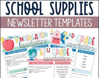 Welcome Back to School Newsletter, EDITABLE Classroom Newsletter ...