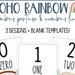 Boho Rainbow Voice Level Chart - Etsy