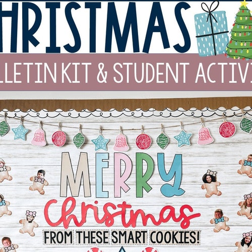 Christmas Boho Rainbow Bulletin Board Kit - Etsy