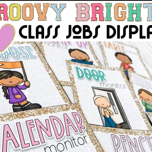 Groovy Classroom Decor Alphabet Posters - Etsy