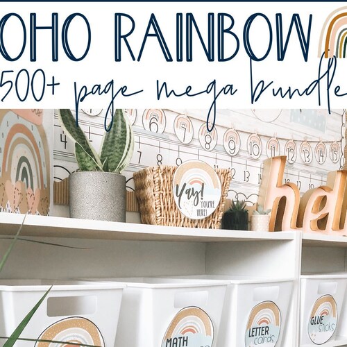 BOHO Classroom Decor Bundle - Etsy