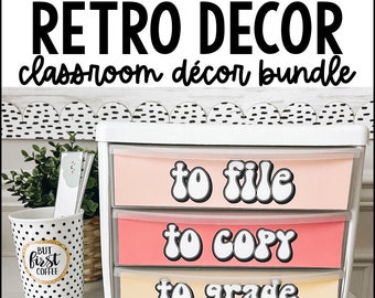 Retro Classroom Decor // RETRO ROCK - Etsy