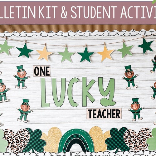 St. Patrick's Day Bulletin Board Kit - Etsy