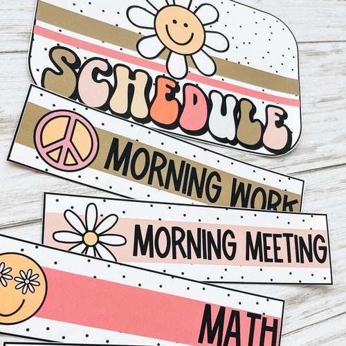 Retro Classroom Decor Binder Covers Calendars & Classroom - Etsy