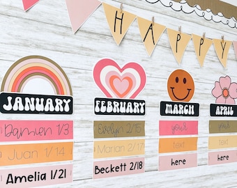 Birthday Display Classroom Decor PRINTABLE With Birthday - Etsy