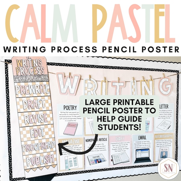 Writing Poster - Etsy