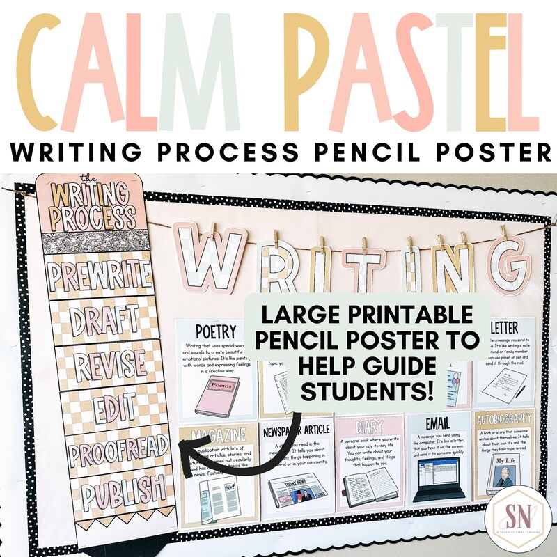 Writing Poster - Etsy