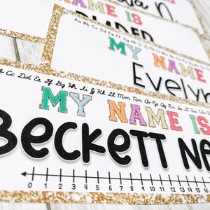 Groovy Classroom Decor | Desk Name Plates - Etsy