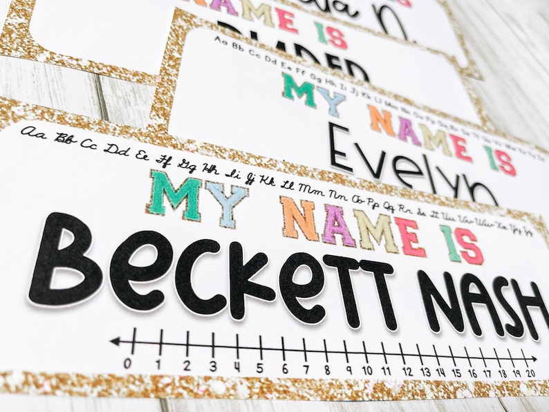 Groovy Classroom Decor Desk Name Plates - Etsy