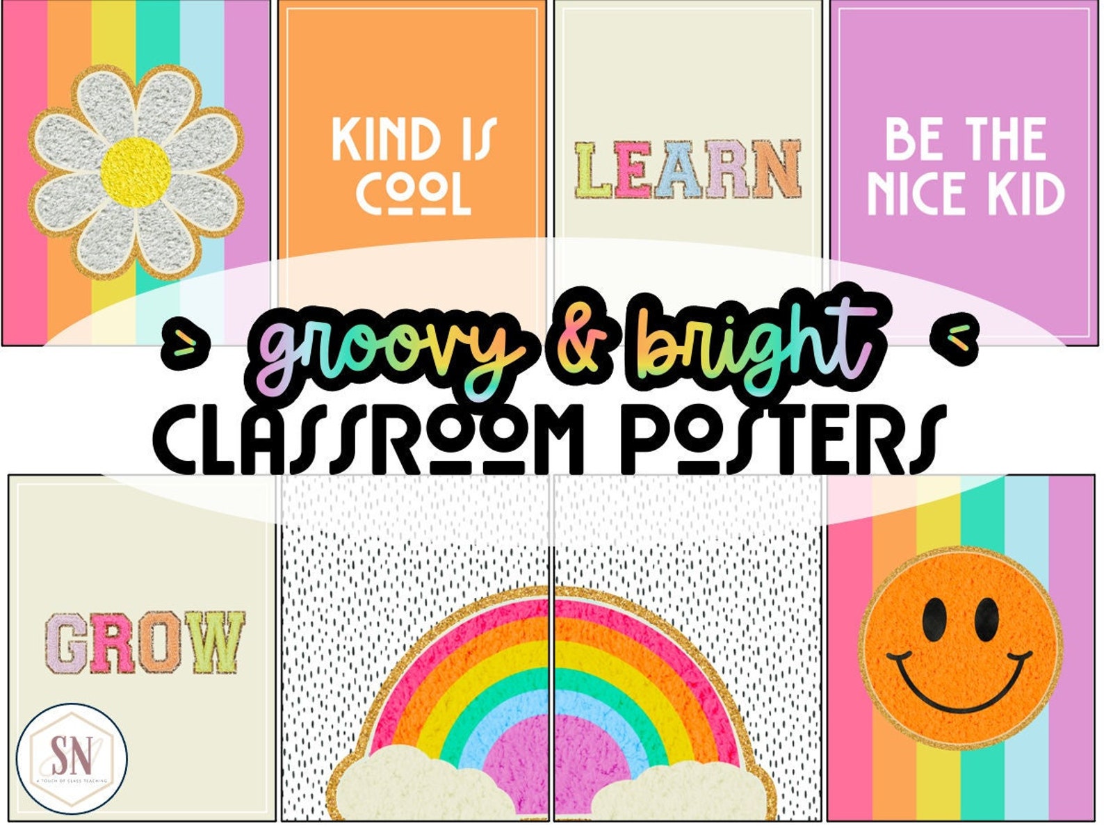 Groovy & Bright Classroom Decor Classroom Posters - Etsy