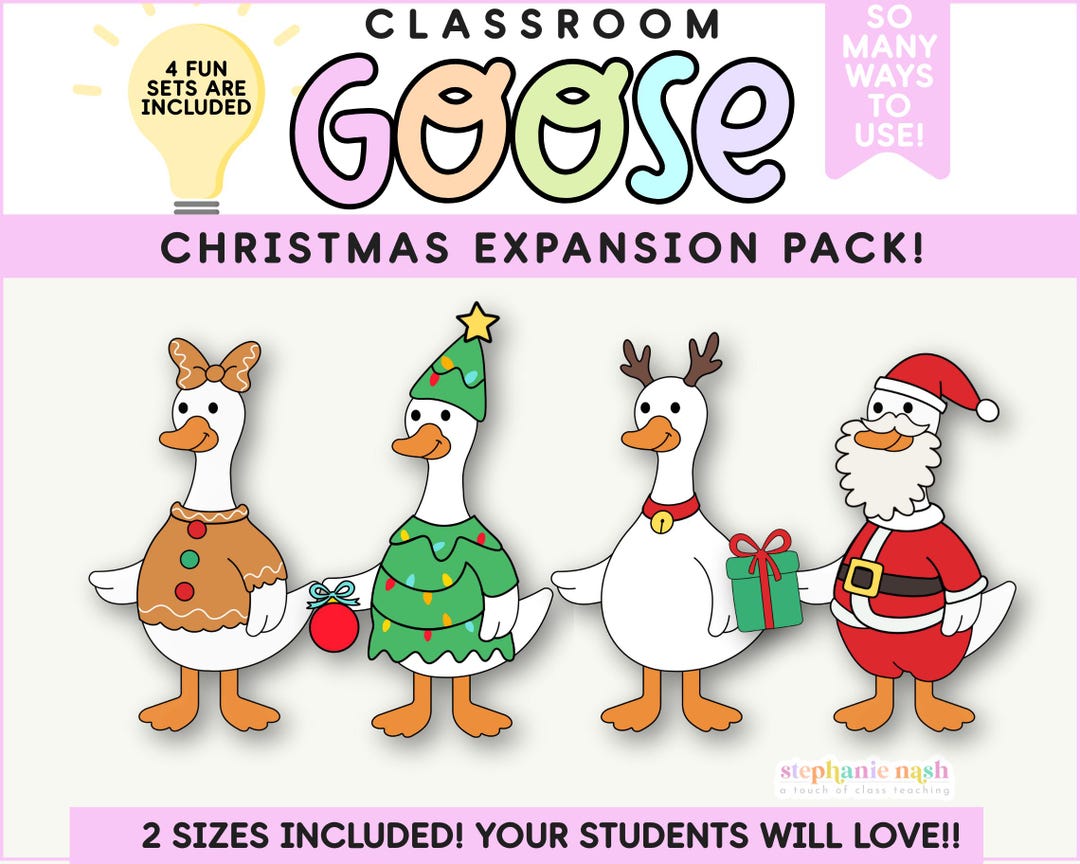 Christmas Classroom Goose | Silly Goose Accessories and Costumes for ...