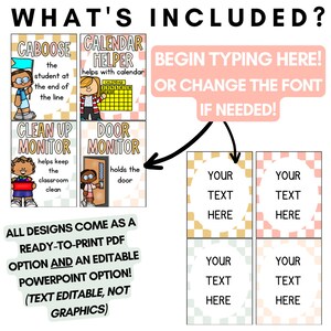 Calm Pastel Classroom Decor | Classroom Jobs Kit | Editable | *NEW - Etsy