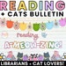 Reading Cats Bulletin Board | Library Bulletin Board Ideas | Reading ...