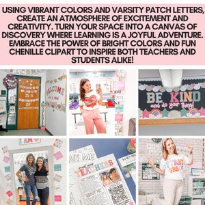 Stoney Clover Lane Inspired - Varsity Patch Letter Classroom Decor ...