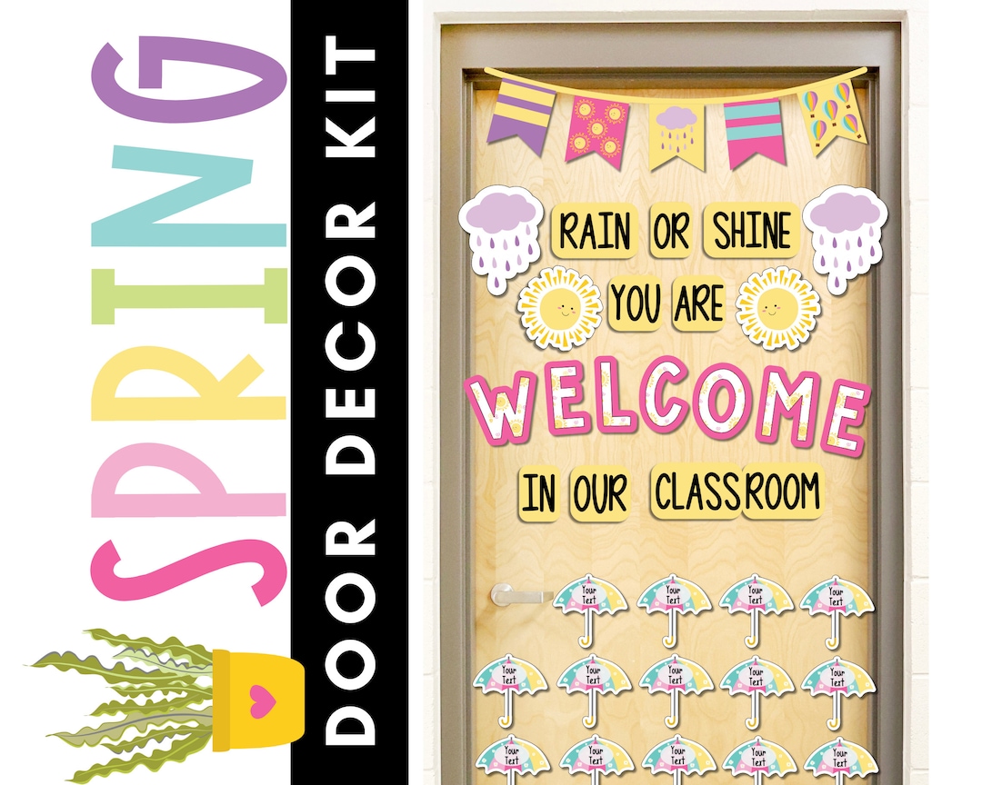 April Door Decor | Spring Door Decorations | Spring Door Decorations ...