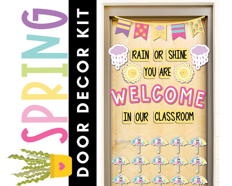 April Door Decor | Spring Door Decorations | Spring Door Decorations ...