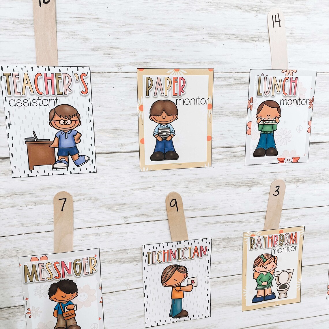 Retro Classroom Decor Classroom Jobs Display - Etsy