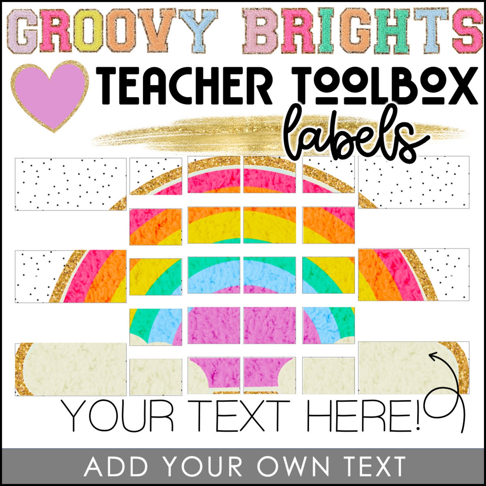 Groovy Classroom Decor Teacher Toolbox Labels - Etsy