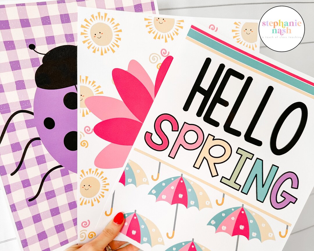 Spring Bulletin Board | April Classroom Posters | Bulletin Board Ideas ...