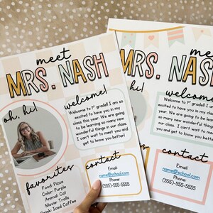 Calm Pastel Classroom Decor | Meet the Teacher Templates | Editable ...