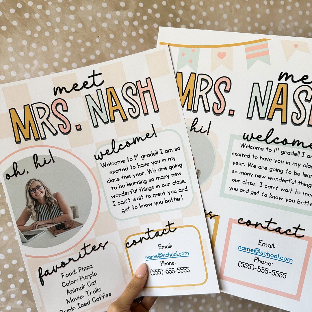 Calm Pastel Classroom Decor | Meet the Teacher Templates | Editable ...