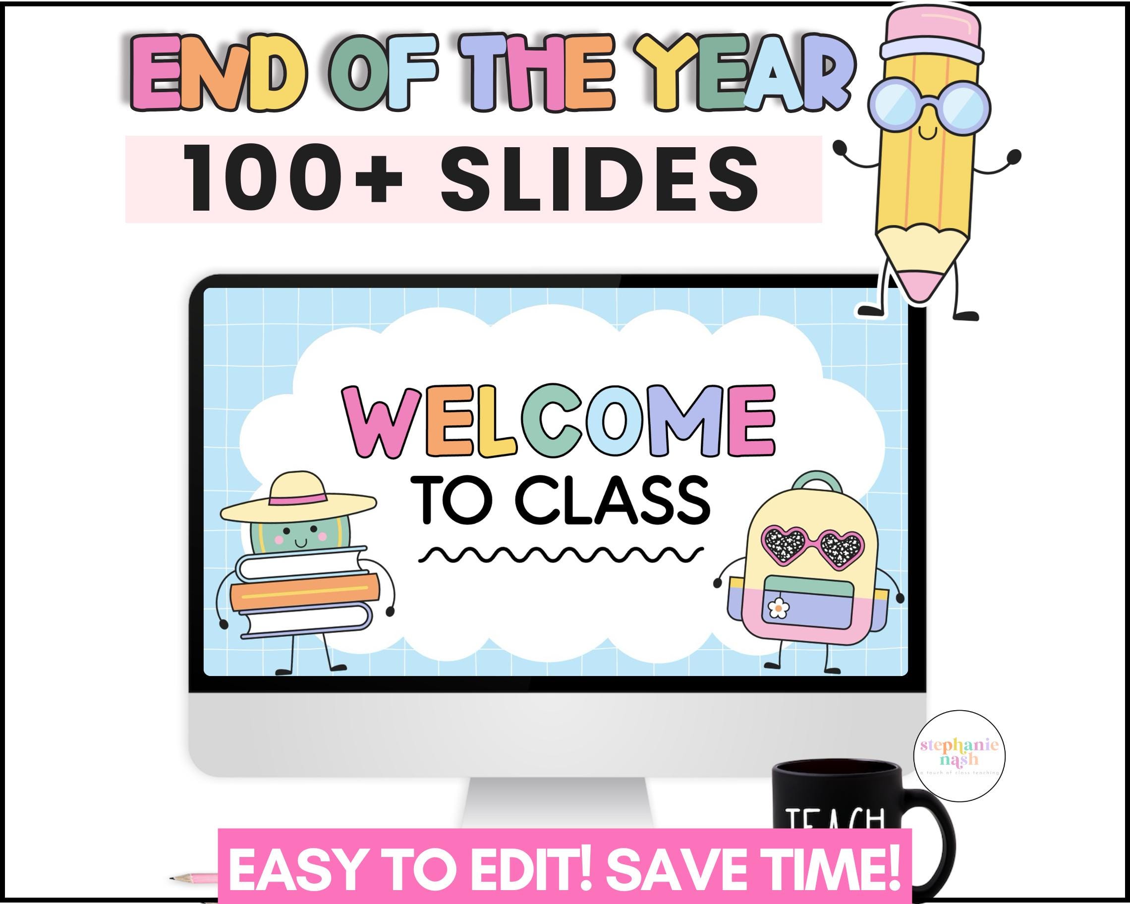 Editable Summer Daily Slides Templates | Classroom Slides (digital ...