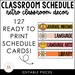 Retro Classroom Decor Classroom Schedule - Etsy