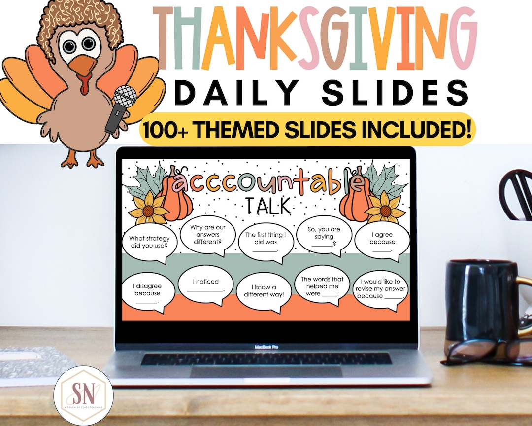Thanksgiving Morning Slides Editable| Fall Morning Slides Editable - Etsy