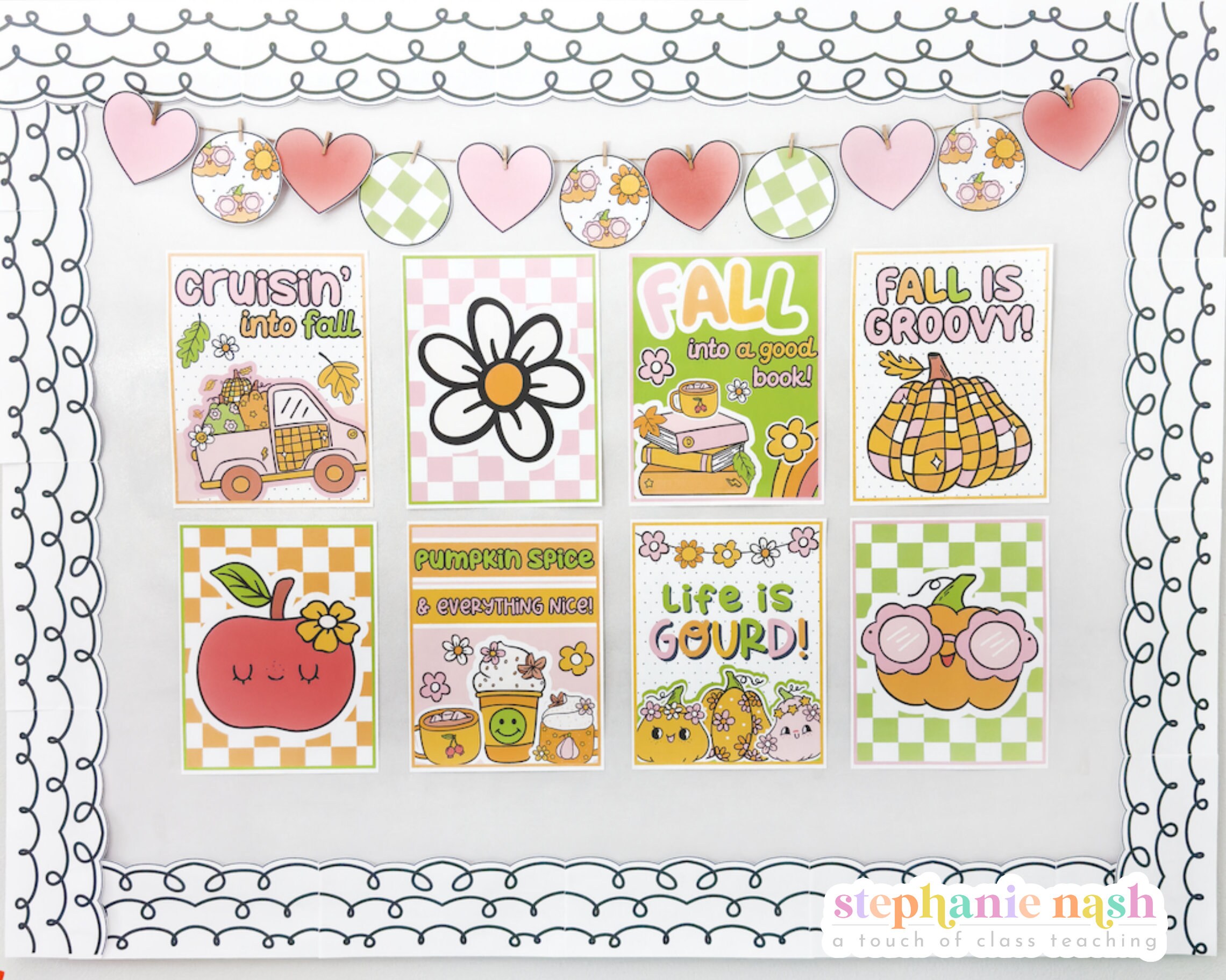 Fall Bulletin Board Classroom Posters | Editable - Etsy