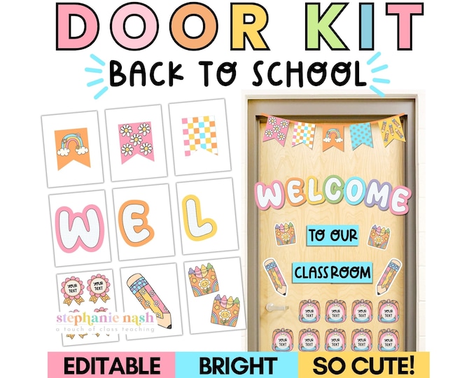 Teachers School Classroom Door Decoration Cutouts DIY Kit oh Snap, Look ...