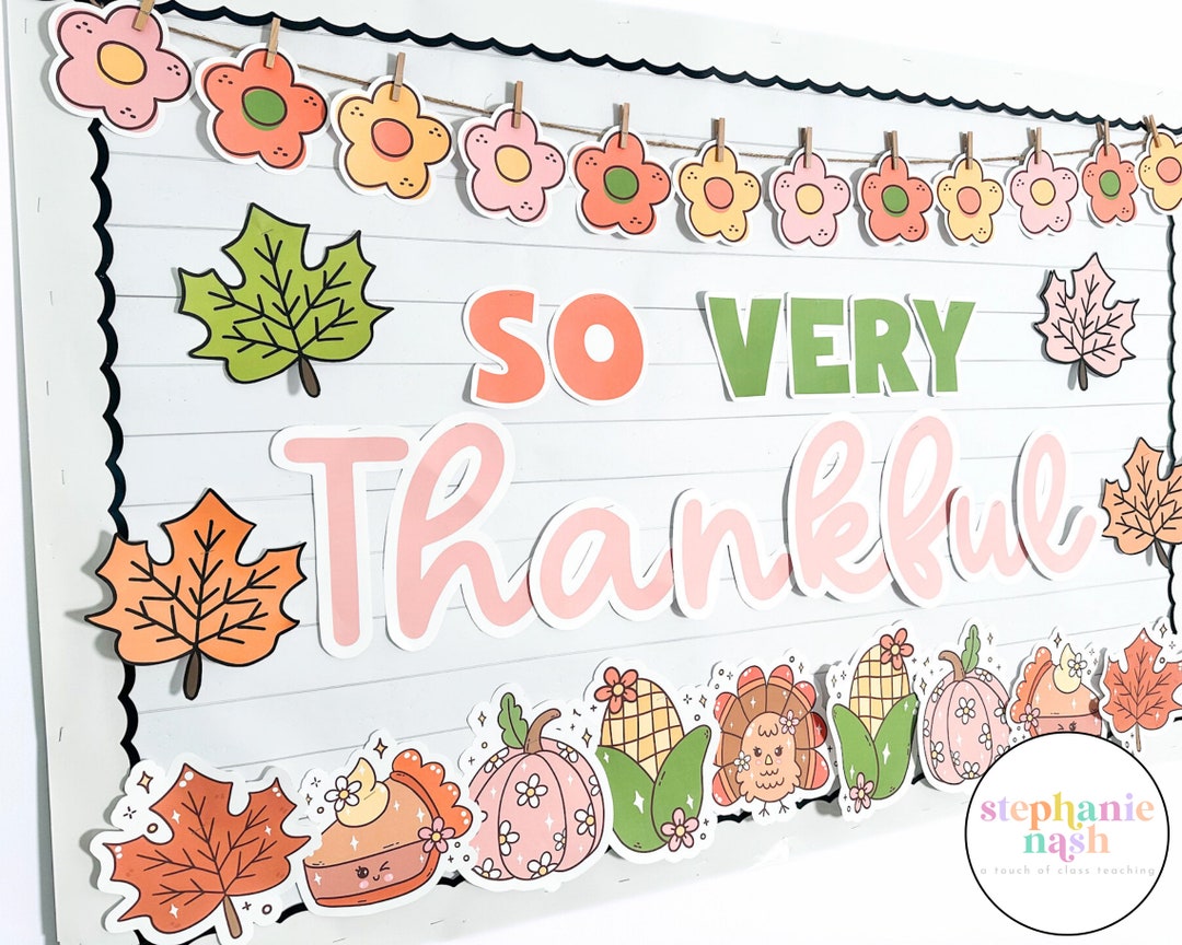 Thanksgiving Bulletin Board | November Bulletin Board With Student ...