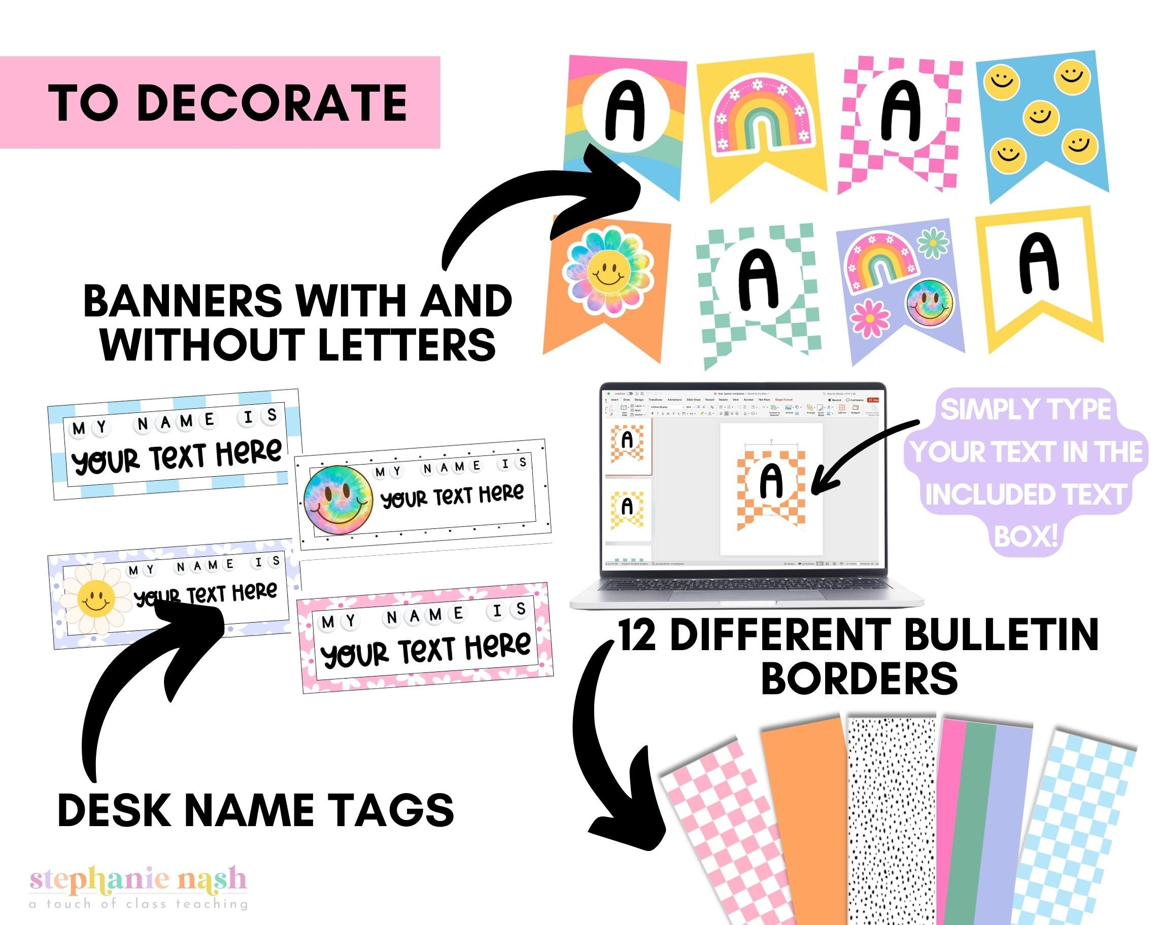 Bright Classroom Decor Bundle | Retro Classroom Decor | Groovy ...