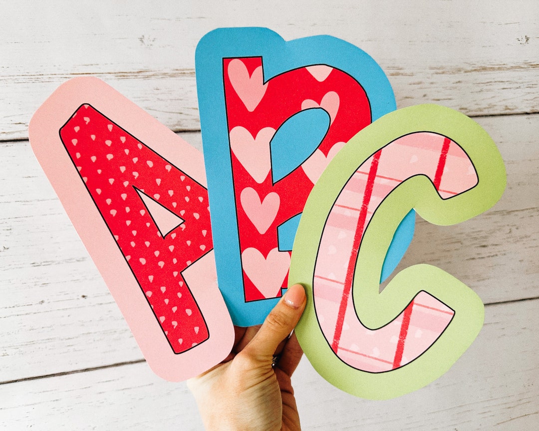 Bulletin Board Letters | Valentine's Day Bulletin Board Letters ...