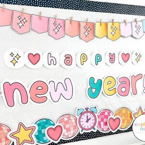 New Years Bulletin Board Kit | January Bulletin Board | 2025 New Year ...