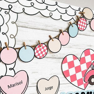 Groovy Valentine's Day Bulletin Board | Retro February Bulletin Board ...