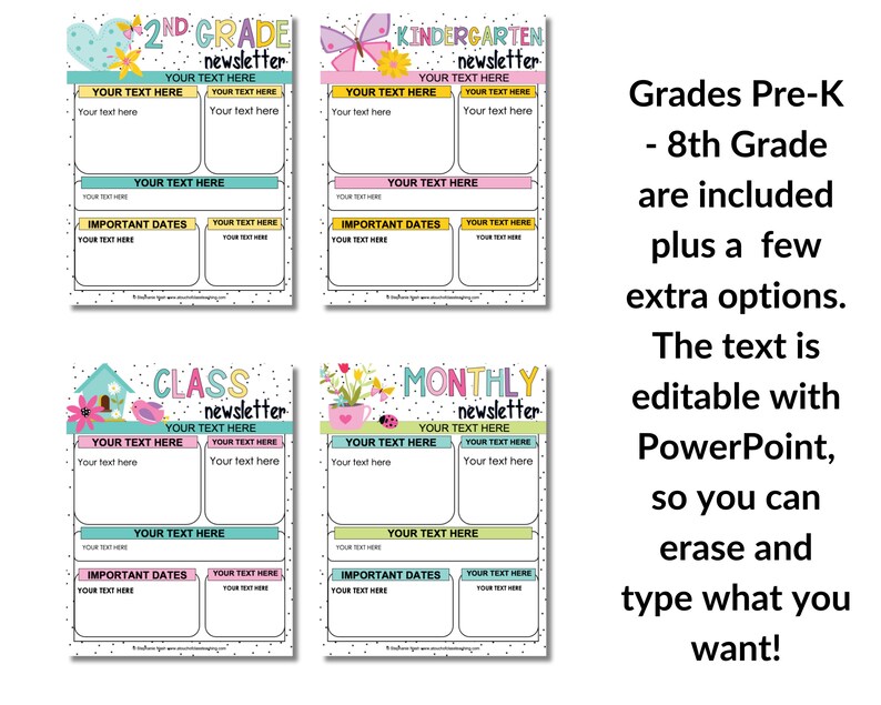 Spring Newsletters | April Newsletter | Spring Newsletter Editable ...