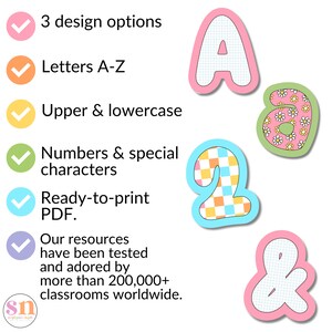 Back to School Bulletin Board Letters | Printable Bulletin Board ...