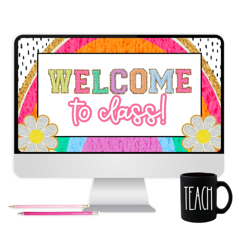 Groovy Classroom Decor | Slides Template - Etsy