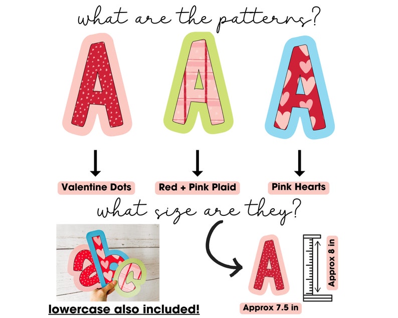 Bulletin Board Letters | Valentine's Day Bulletin Board Letters ...