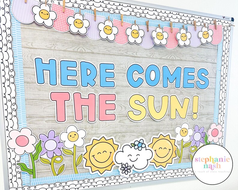 Spring Bulletin Boards, April Bulletin Display for the Classroom, Here ...
