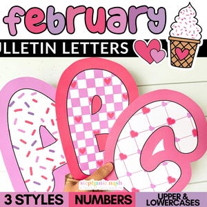 Bulletin Board Letters | Valentine's Day Bulletin Board Letters ...