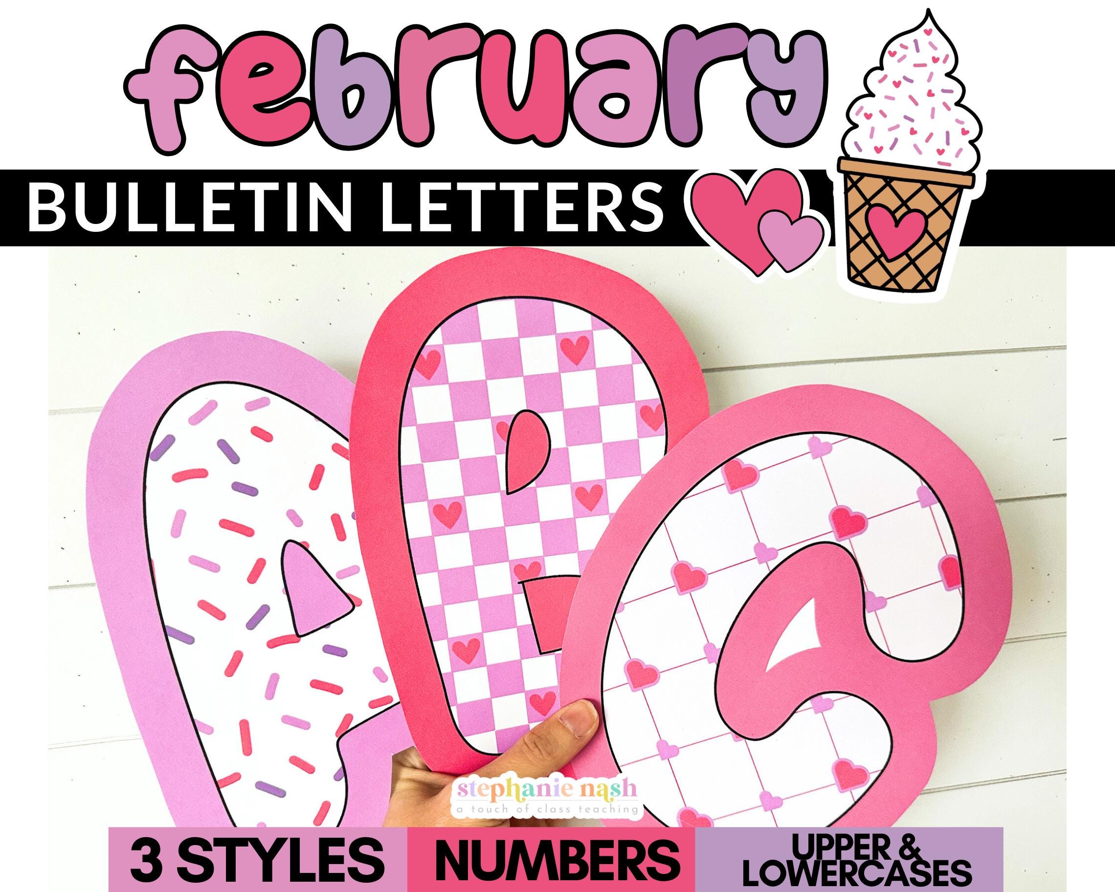 Bulletin Board Letters | Valentine's Day Bulletin Board Letters ...